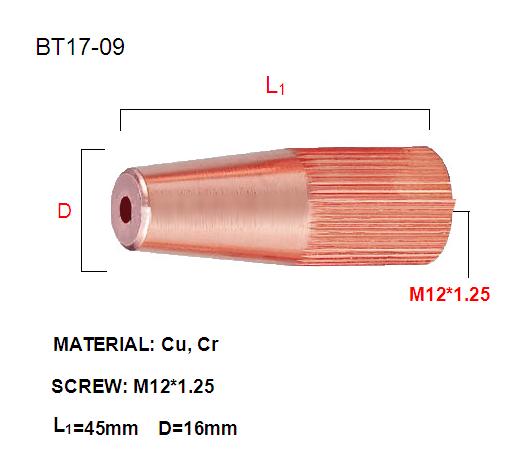 BT17-09 ф16x45 Contact Tip for the submerged arc welding machine